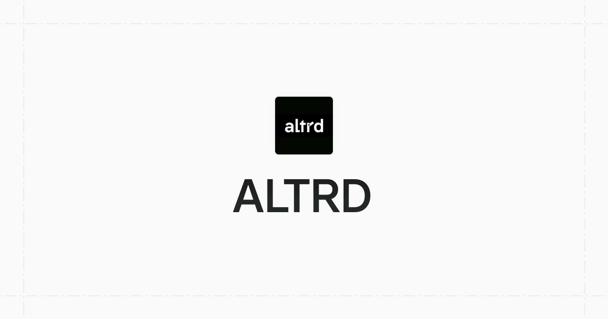 ALTRD | Open Roles